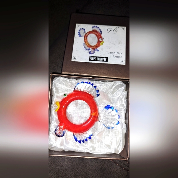Pier 1 | Art | Glass Pier Imports Gilly Fish Magnifier Loupe Magifying ...